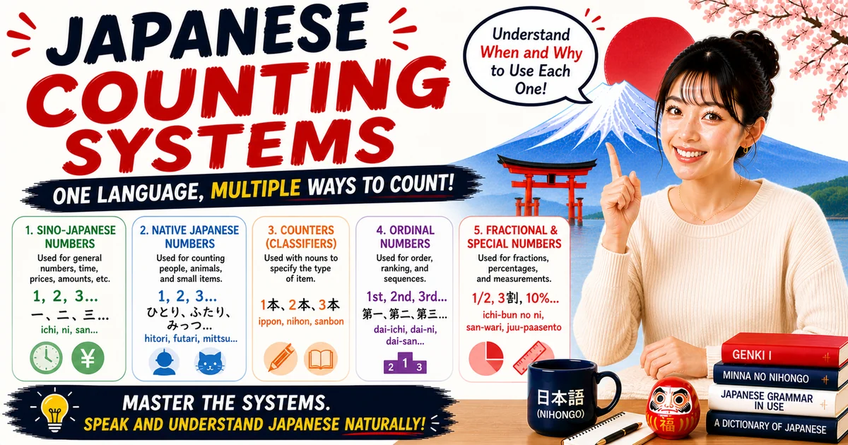 Japanese Counting: ひとつ vs いち — Which Number System to Use | JP YoKoSo